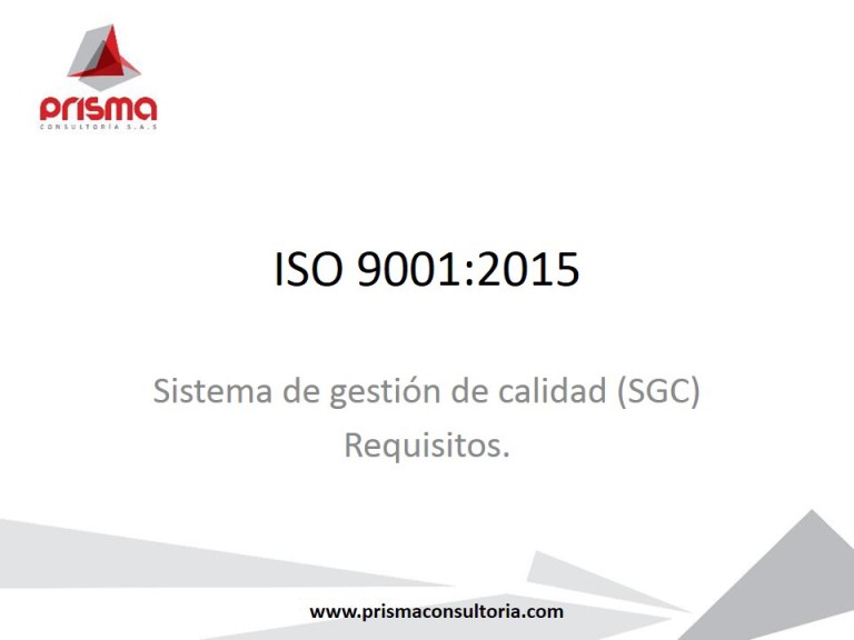 P0018-V2 Presentación PPT de ISO 9001:2015